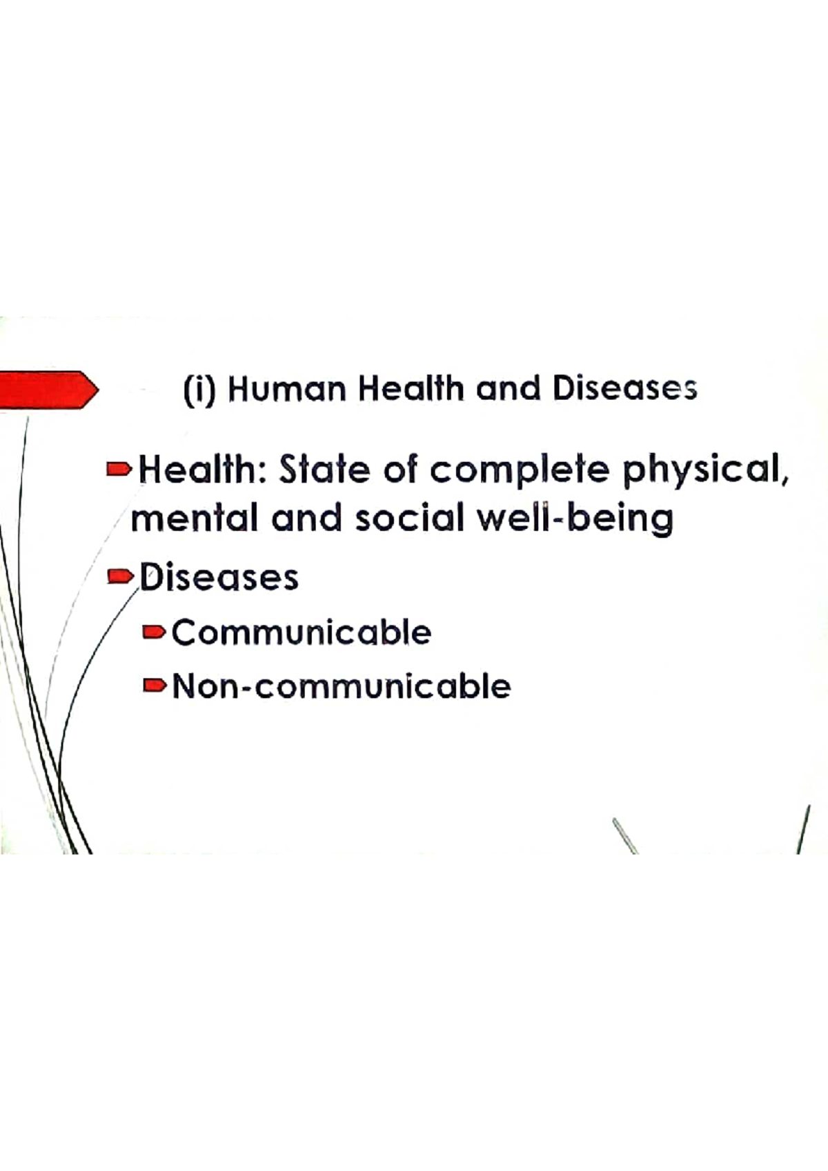 Human Health and Diseases: Overview of Communicable Diseases and ...