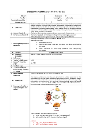 STS Lesson 9 The Good Life - I. UNIT TITLE/CHAPTER TITLE SCIENCE ...