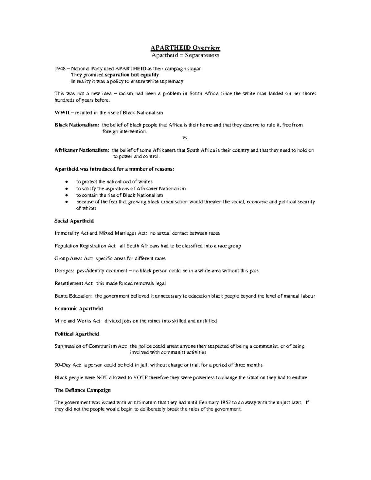 Civil Resistance in South Africa: 1970s-1980s Overview (Gr 12 History ...