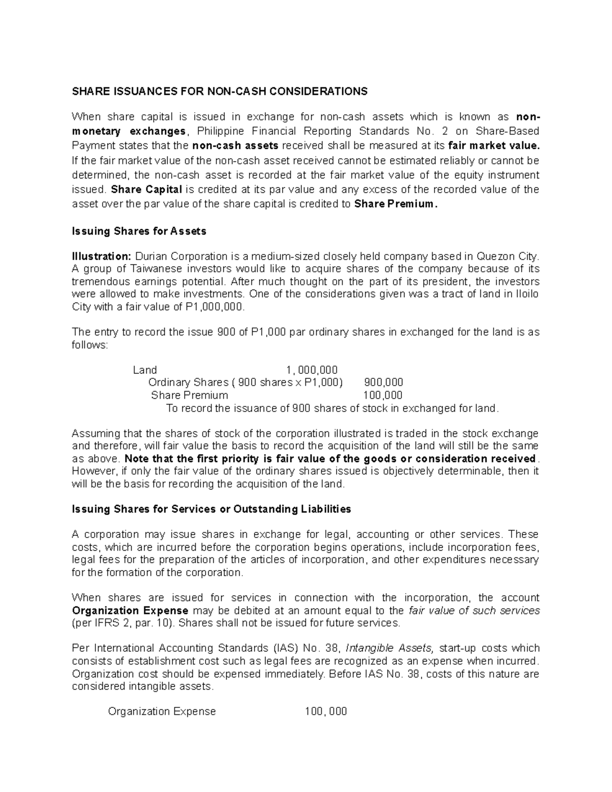 Share Issuances for Non-Cash Considerations: A Comprehensive Guide ...