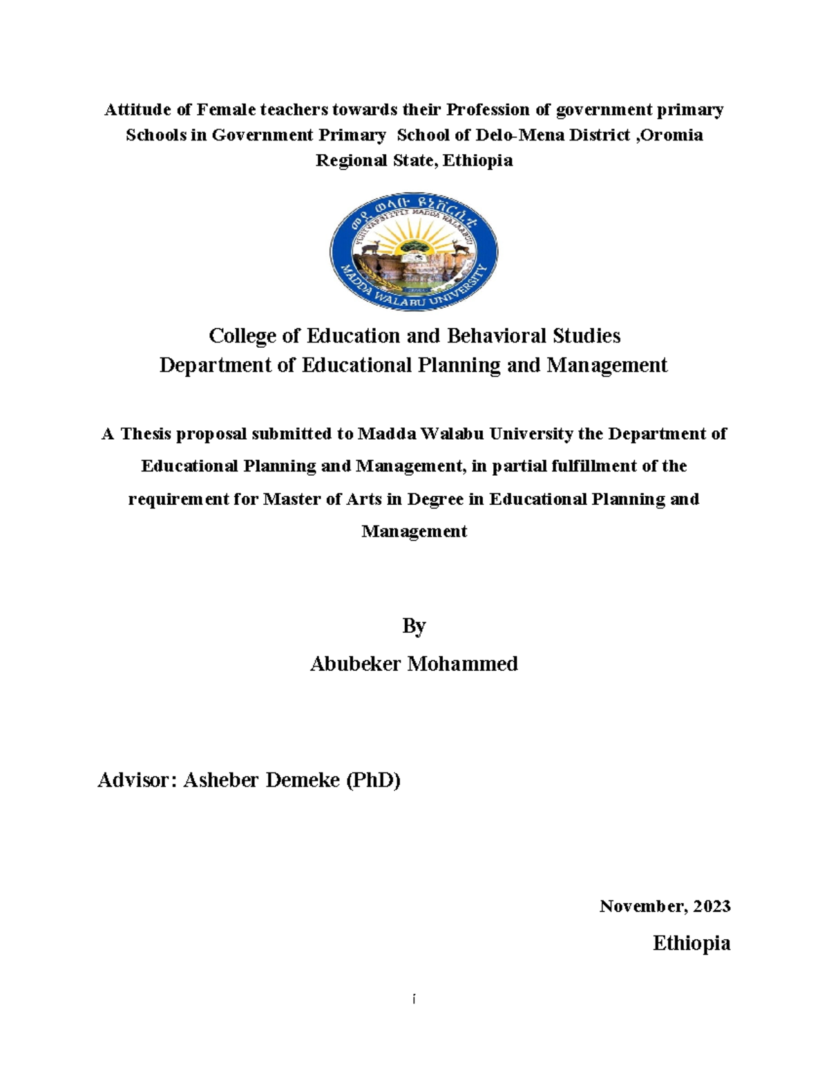 Attitude of Female Teachers Towards Their Profession: A Research ...