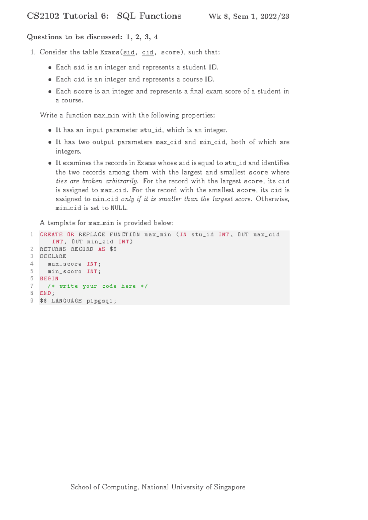 T06 - lorem ipsum - Questions to be discussed: 1, 2, 3, 4 Consider the ...