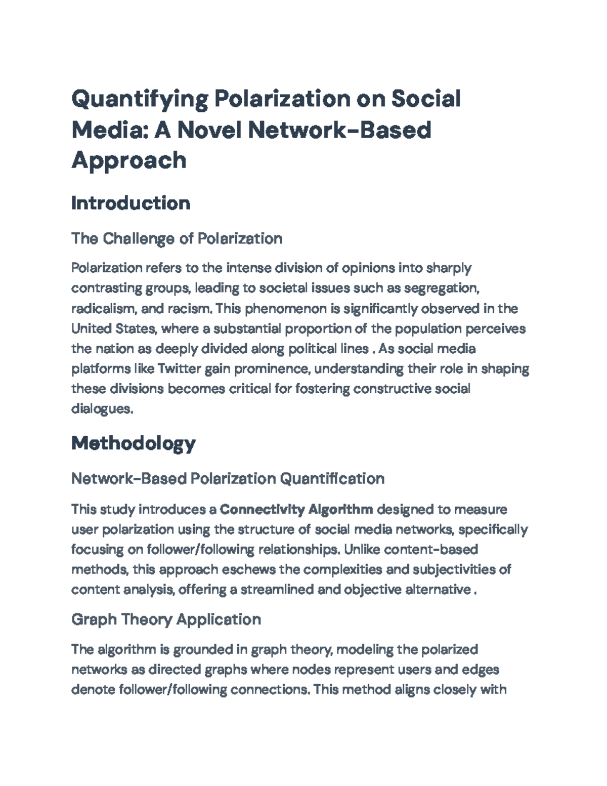 Quantifying Polarization on Social Media: A Network-Based Approach ...