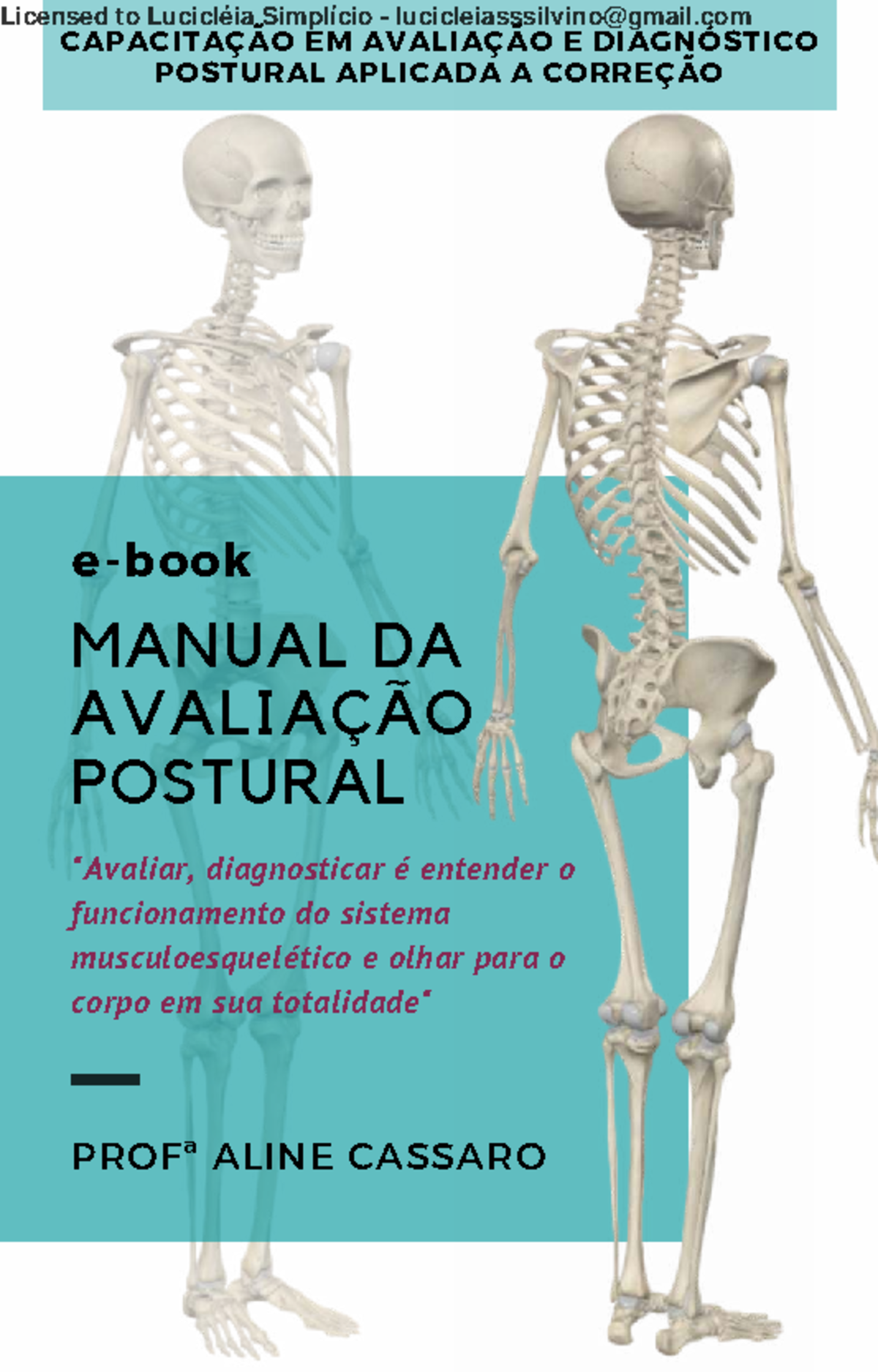 Manual de Avaliação Postural - CAPACITAÇÃO EM AVALIAÇÃO E DIAGNÓSTICO ...