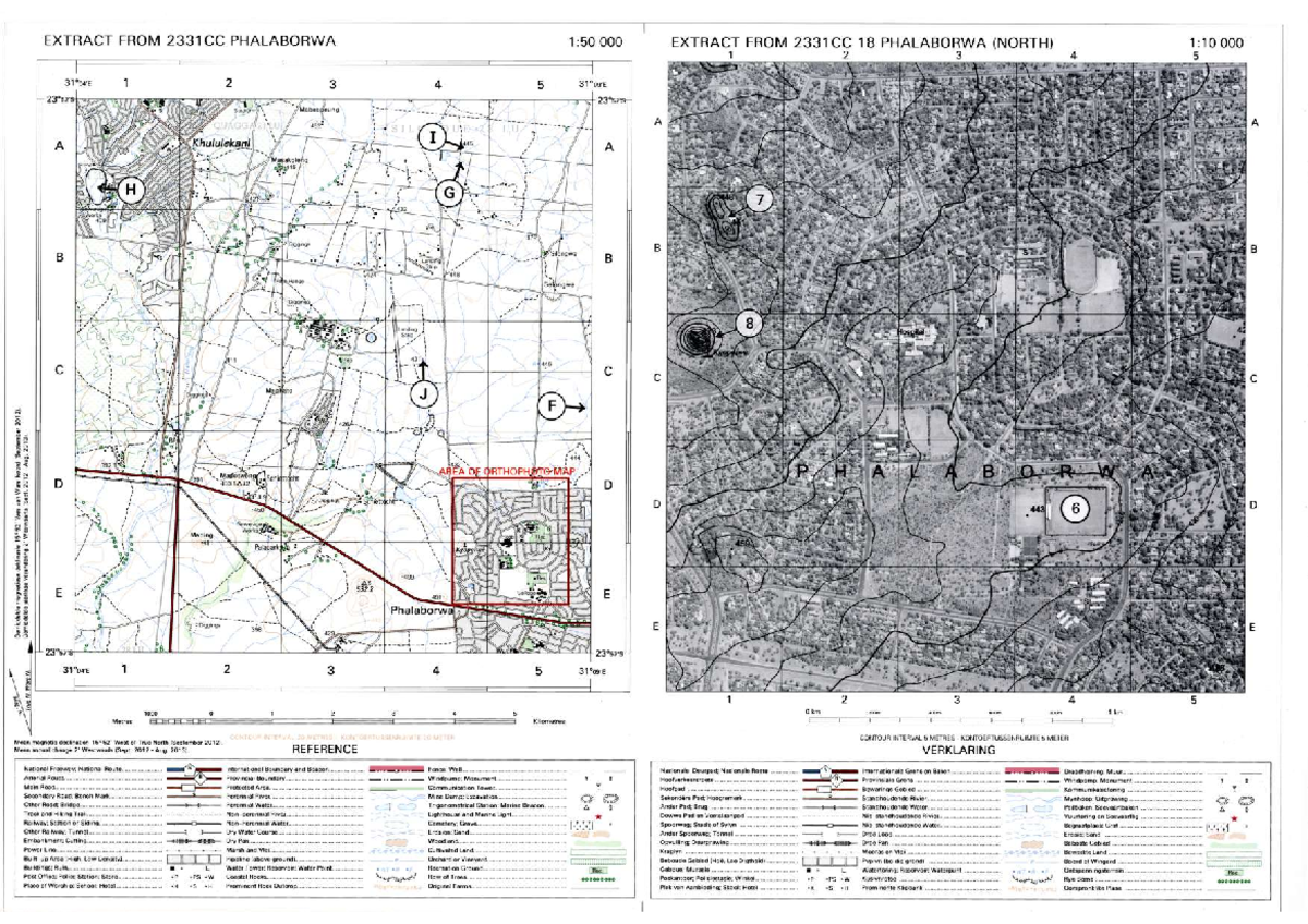 2331CC Phalaborwa: Topographic Map Overview and Analysis - Studocu