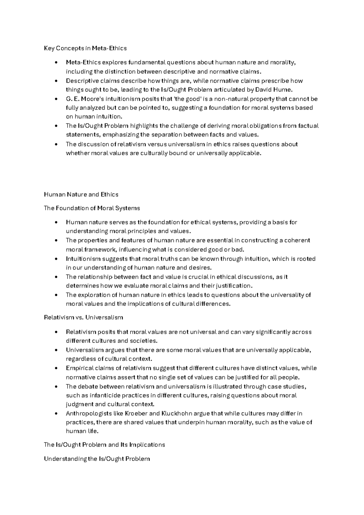 Metaethics: Exploring Human Nature, Morality, and Ethical Frameworks ...