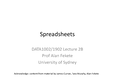 [Solved] Identify the key features of spreadsheet applications both ...