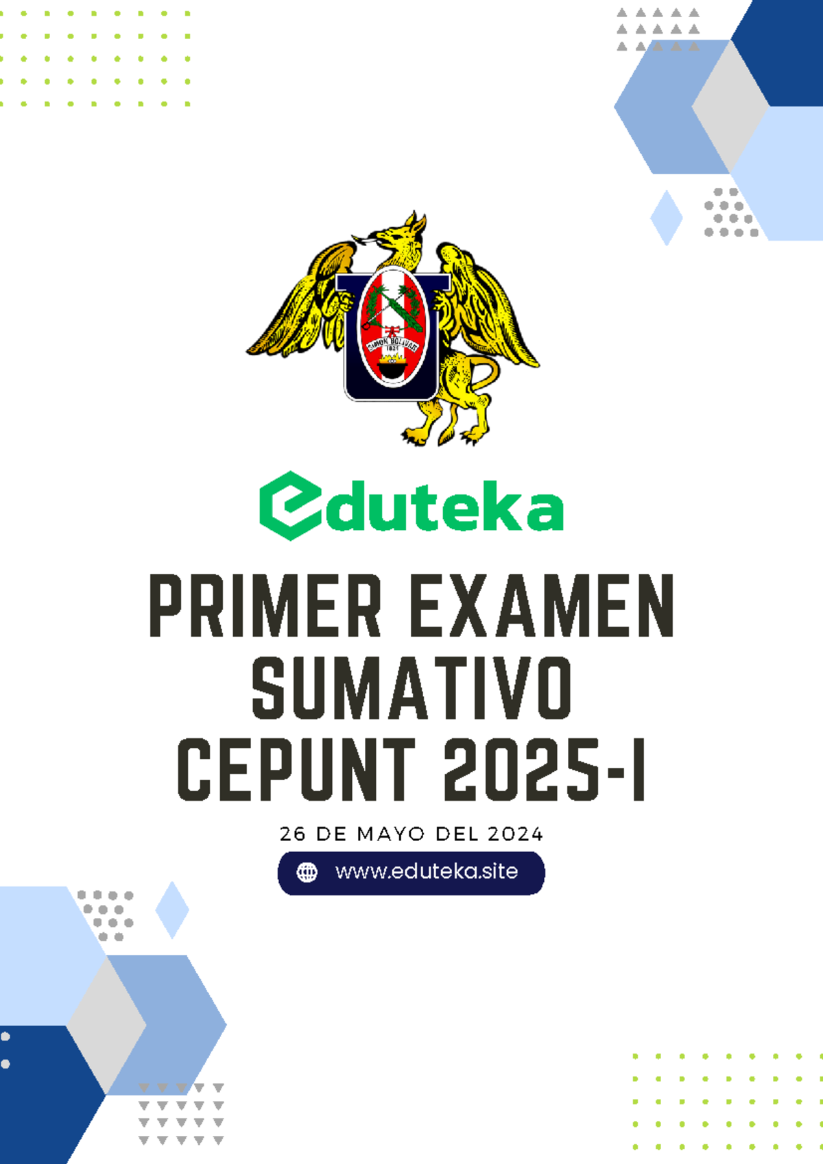 Primer Examen Sumativo CEPUNT A: Ciencias de la Vida y Salud 2025 - Studocu