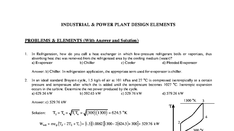 Powerplant Engineering: Industrial Power Plant Design Elements and ...