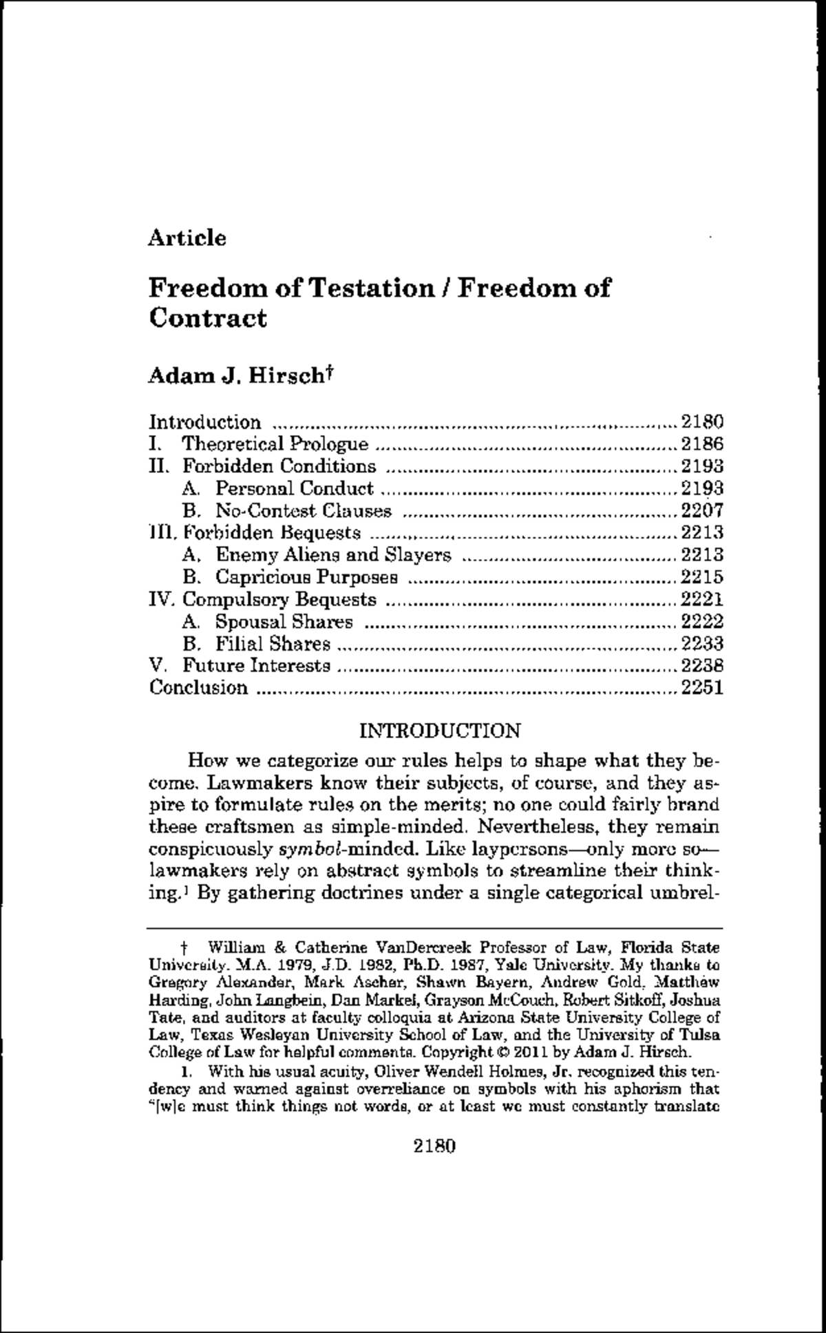 Freedom of Testation: Analyzing Legal Principles and Constraints - Studocu