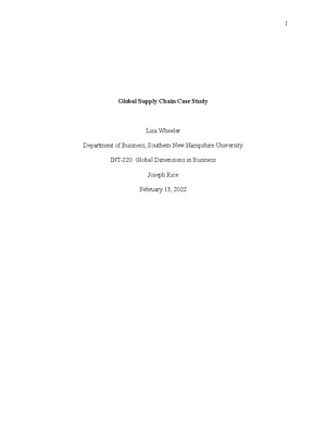 INT-220 Module 1: Introduction to Global Market Expansion - Studocu