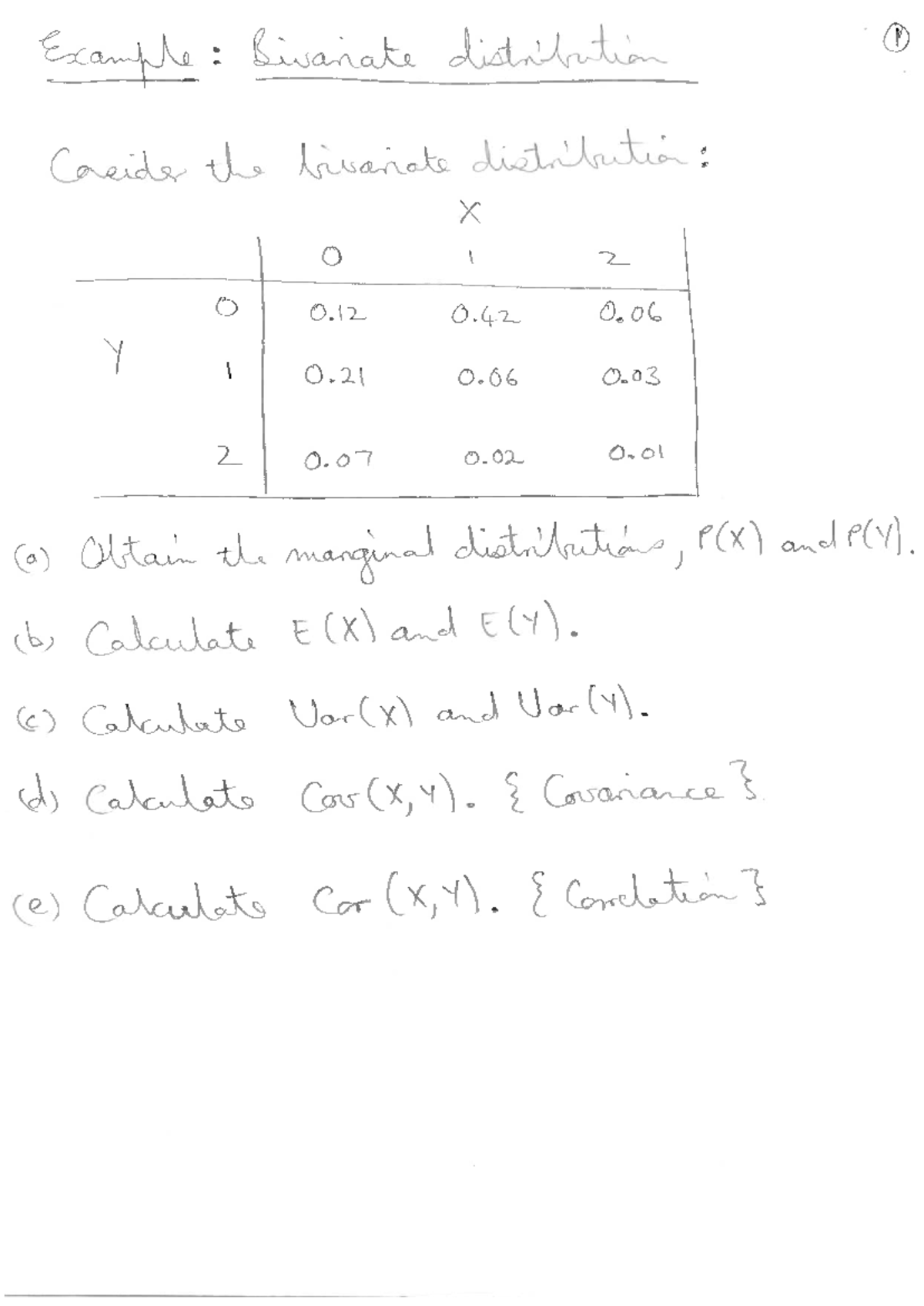 Chapter 5 - Bivariate Distribution Analysis and Calculations - Studocu