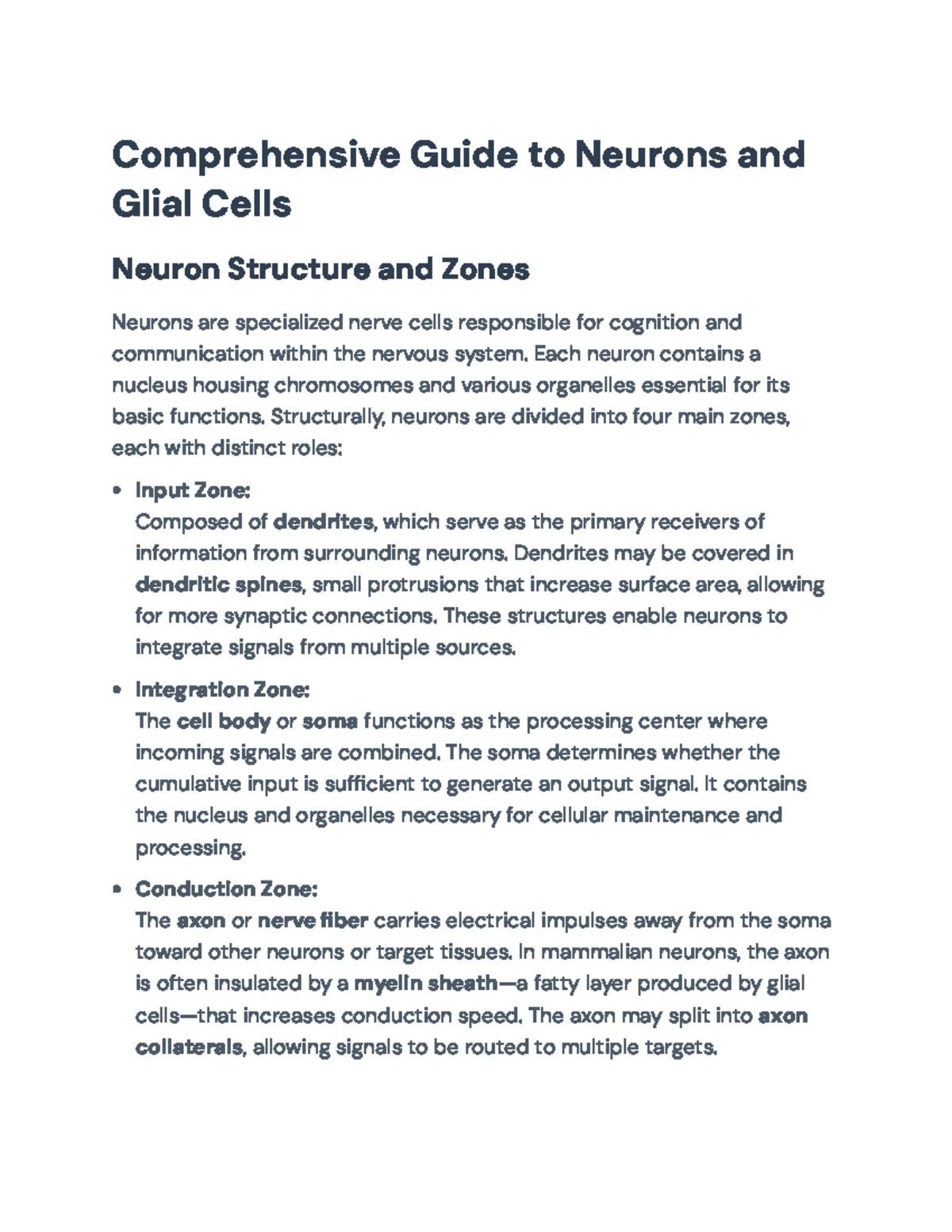 Comprehensive Guide to Neurons & Glial Cells: Structure & Functions ...