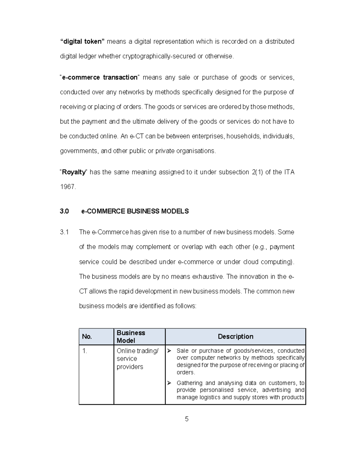 Taxation - E-commerce Business Models Overview (Course Code: TBD) - Studocu