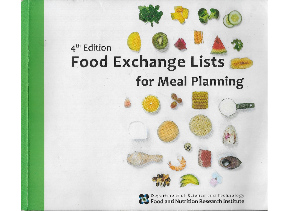 FEL 4th Edition: Comprehensive Food Exchange Lists for Meal Planning ...