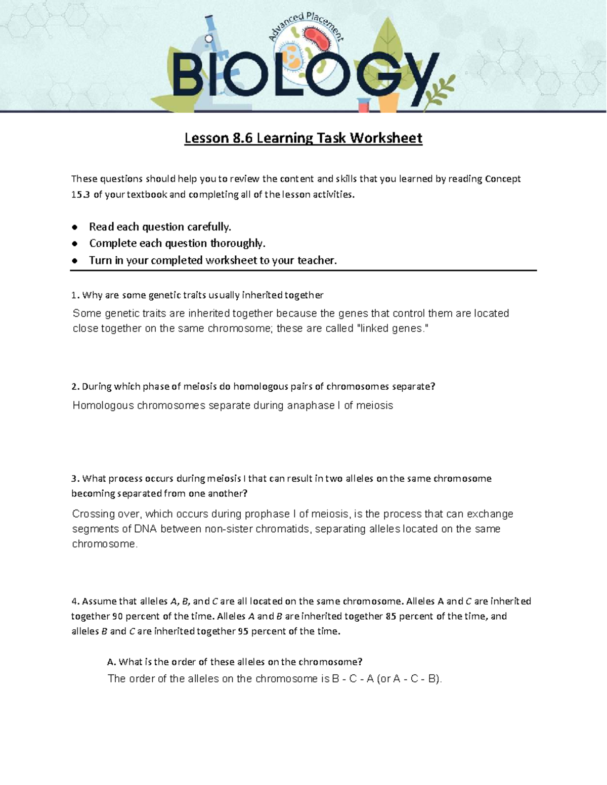 APBIO 8.6 Lesson 8.6 Learning Task Worksheet - Studocu