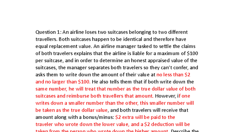 Game Theory HW 2 - Strategies and Nash Equilibria Analysis - Studocu