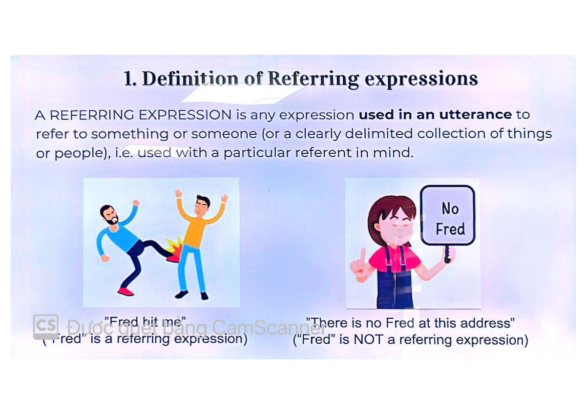 Semantics 4+5: Referring Expressions and Predicators Explained - Studocu