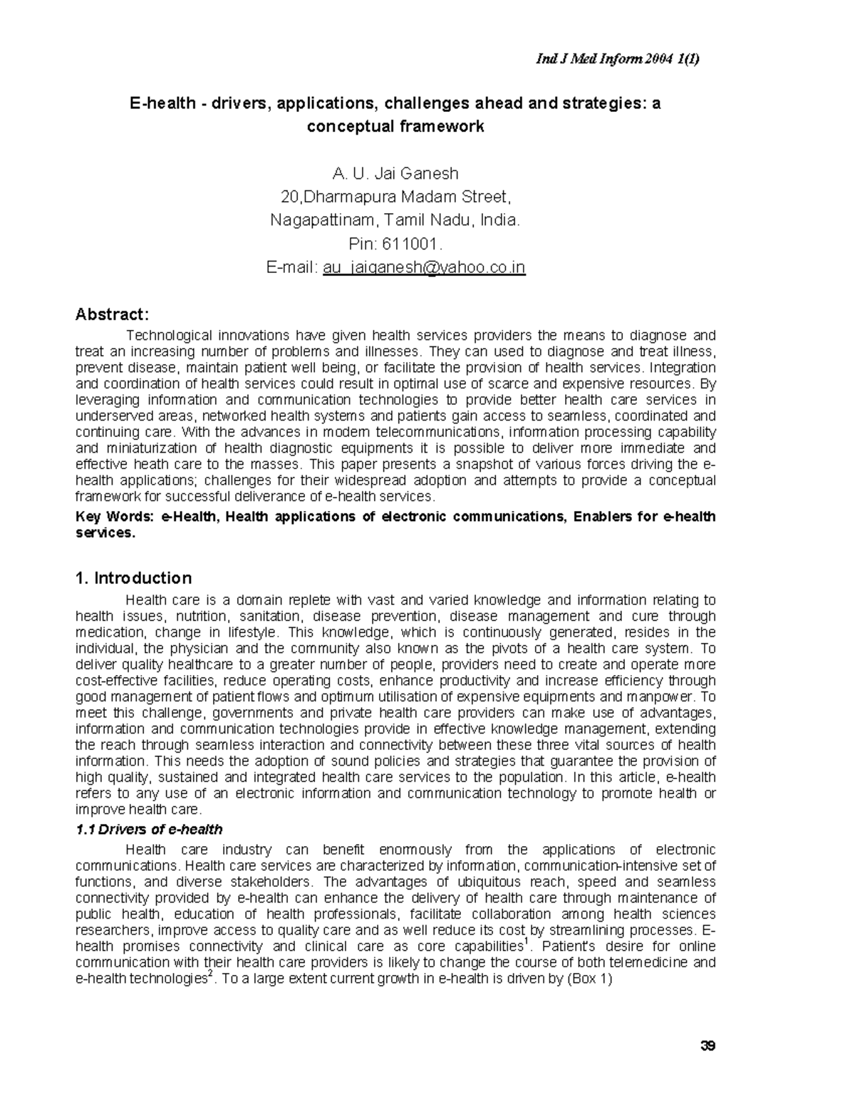 E Health - easy lecture notes by Mr. Joseph Juma - E-health - drivers ...