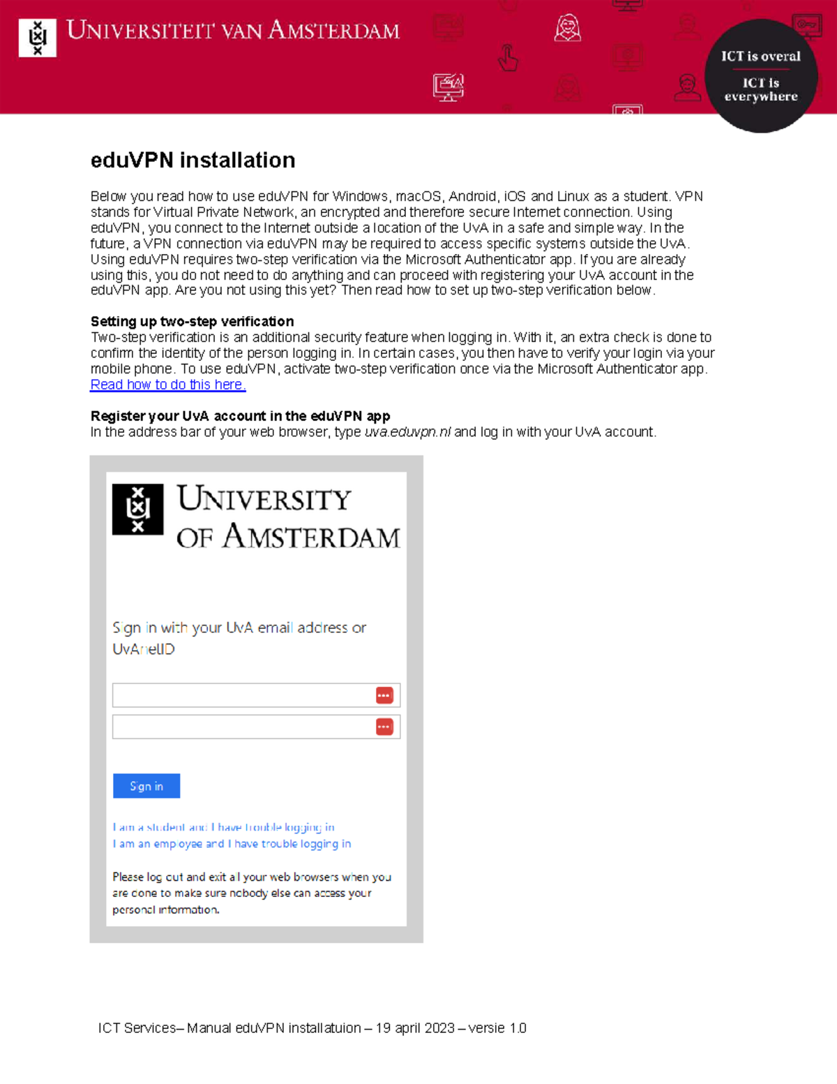 eduVPN Installation Guide for UvA Students (ICT Manual) - Studeersnel
