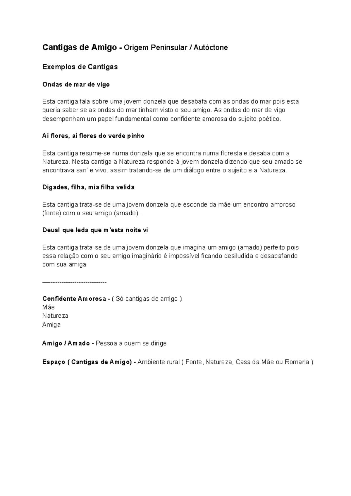 Poesia Trovadoresca - awdwa - Cantigas de Amigo - Origem Peninsular ...