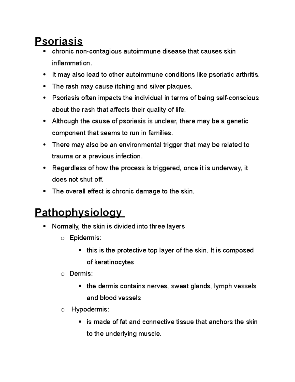 Psoriasis - Lecture Notes 5-8: Understanding Types & Pathophysiology ...
