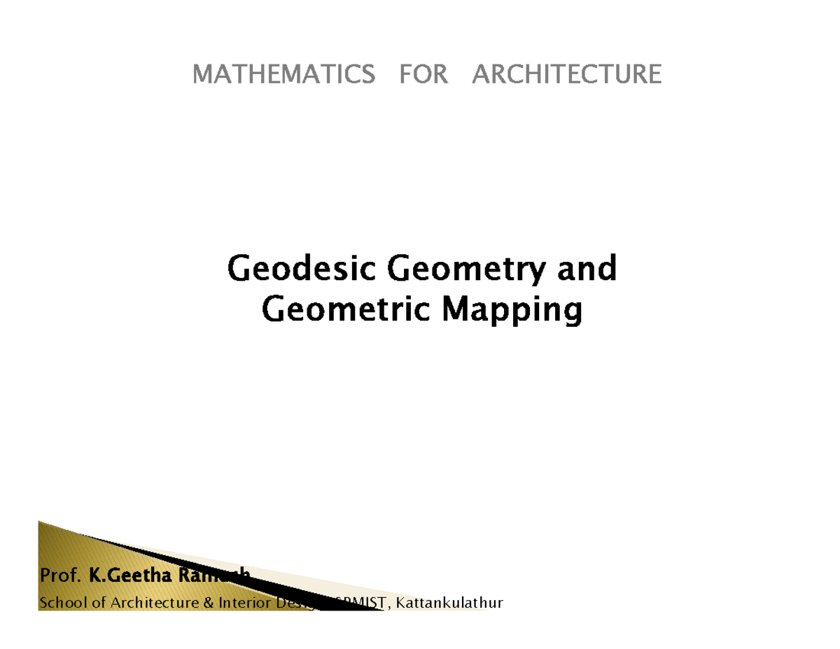 Fractals 1 - questions - Geodesic Geometry and Geometric Mapping ...