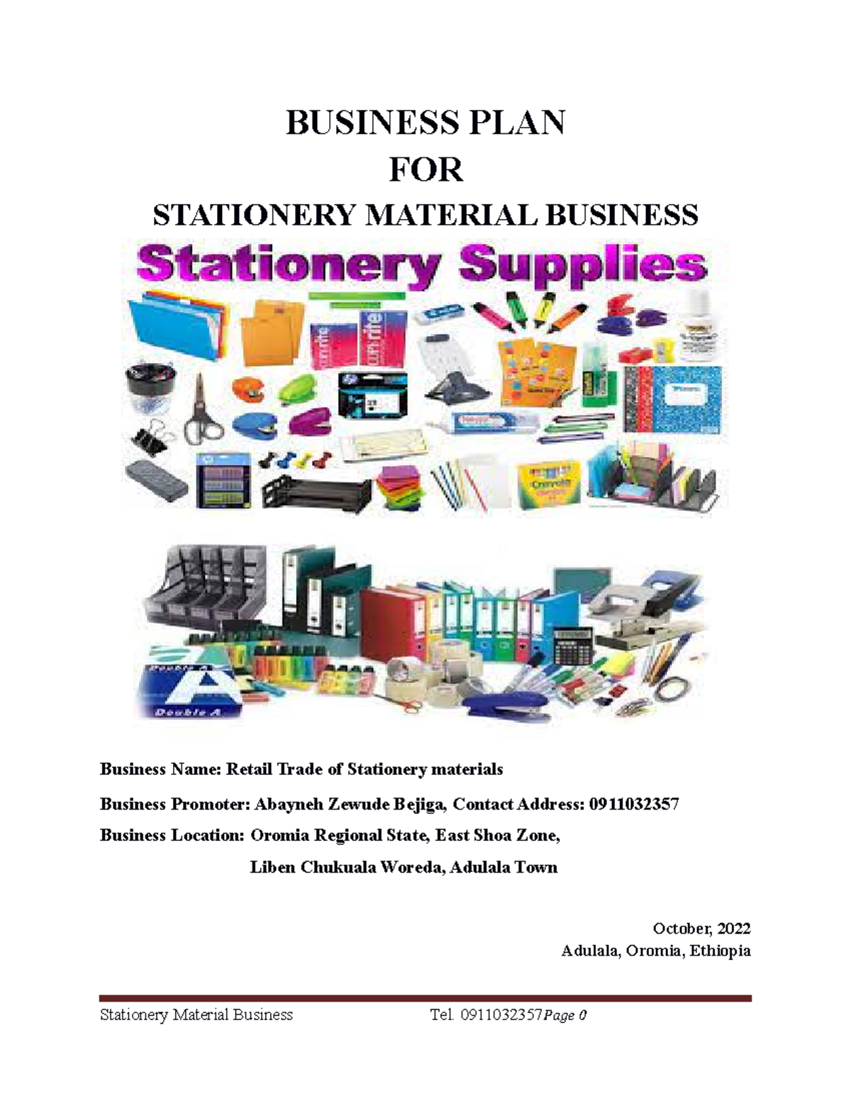 Business Plan for Stationery Material Business (BMT 101) - Studocu