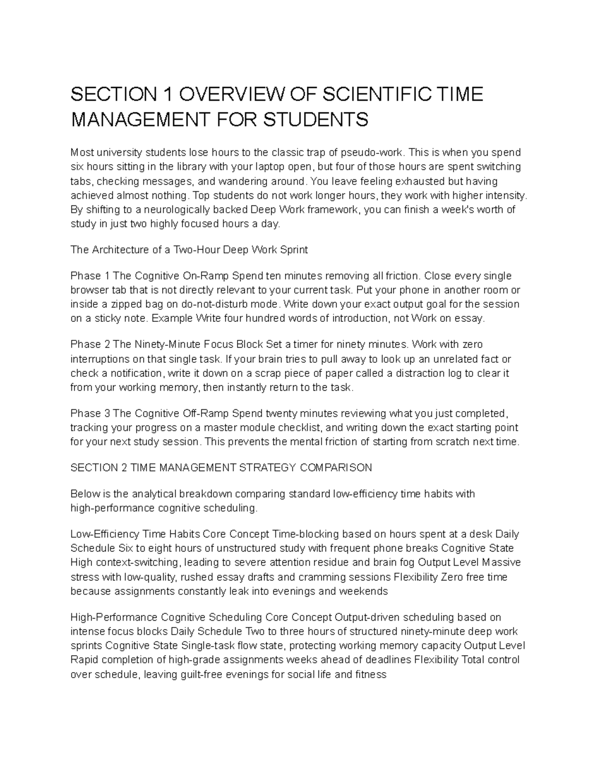 Effective Time Management Strategies for Students: A Deep Work Approach ...