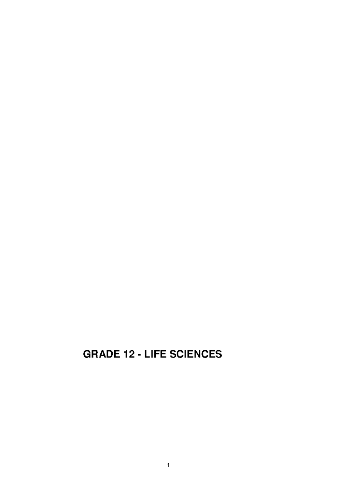 Grade 12 - LIFE Sciences: Comprehensive Notes on DNA & Reproduction ...