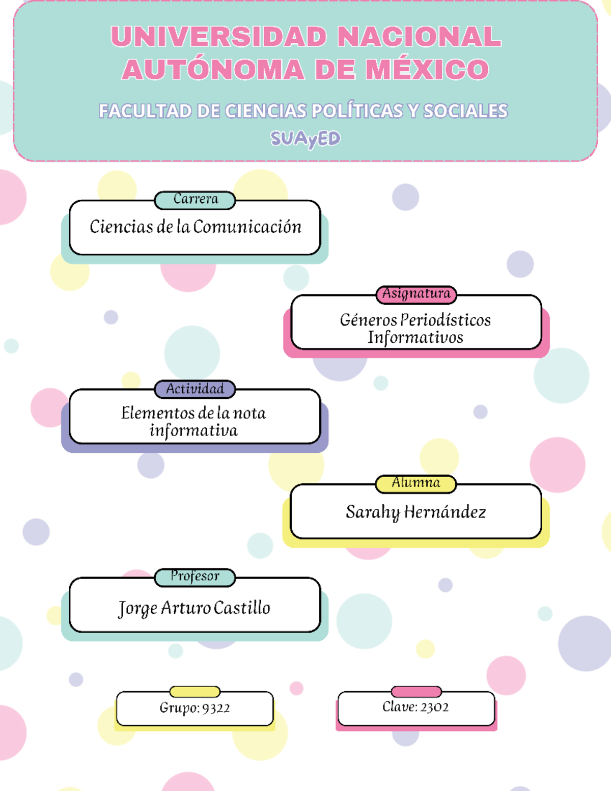 Elementos de la nota informativa - Géneros Periodísticos Informativos ...