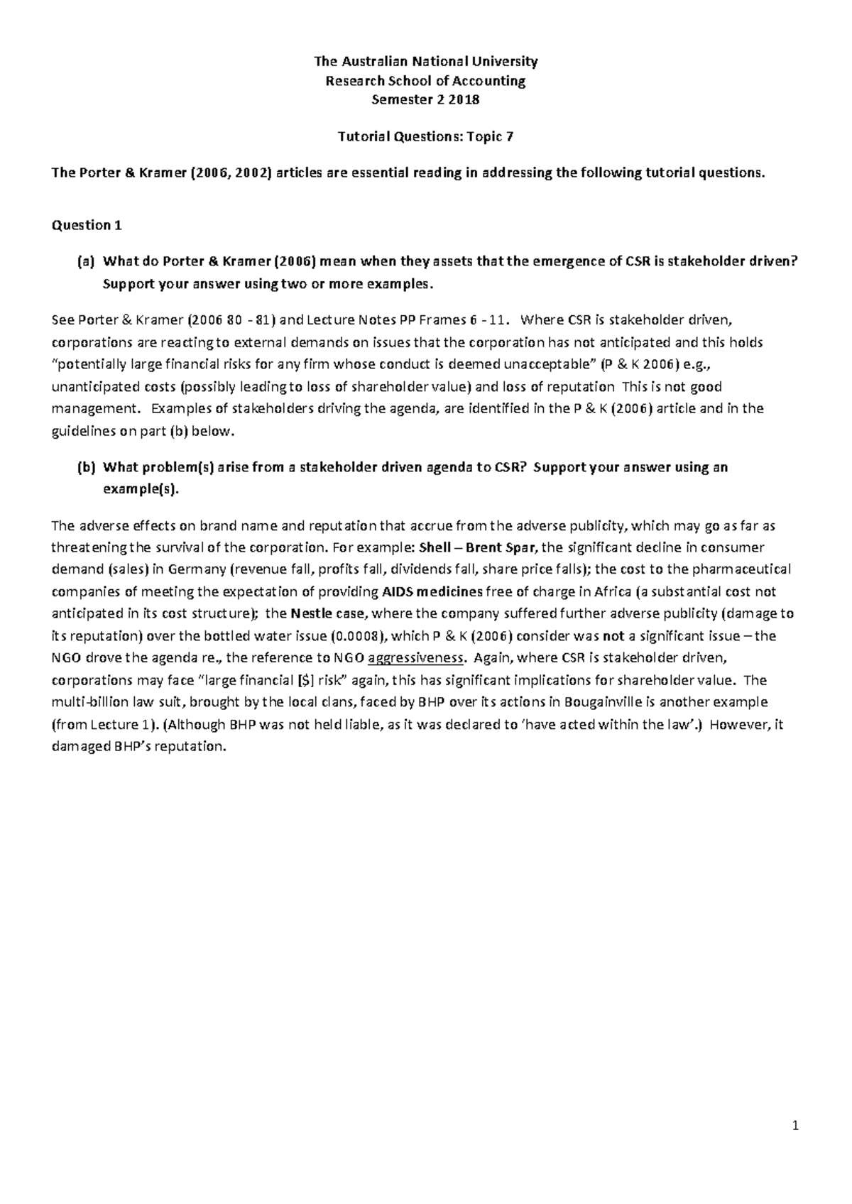 Guidelines on Tutorial Qs Topic 7 M2 21 Sept - The Australian National ...