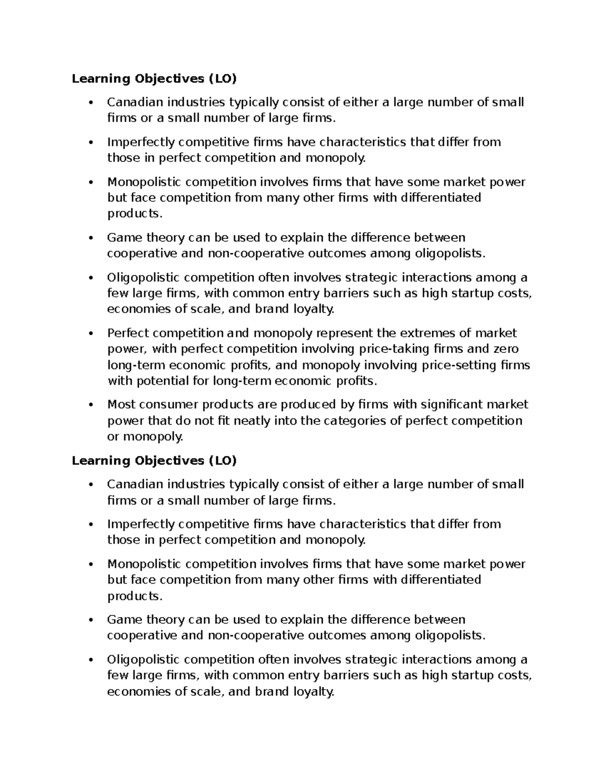 Learning Objectives 11 2 - Learning Objectives (LO) Canadian industries ...