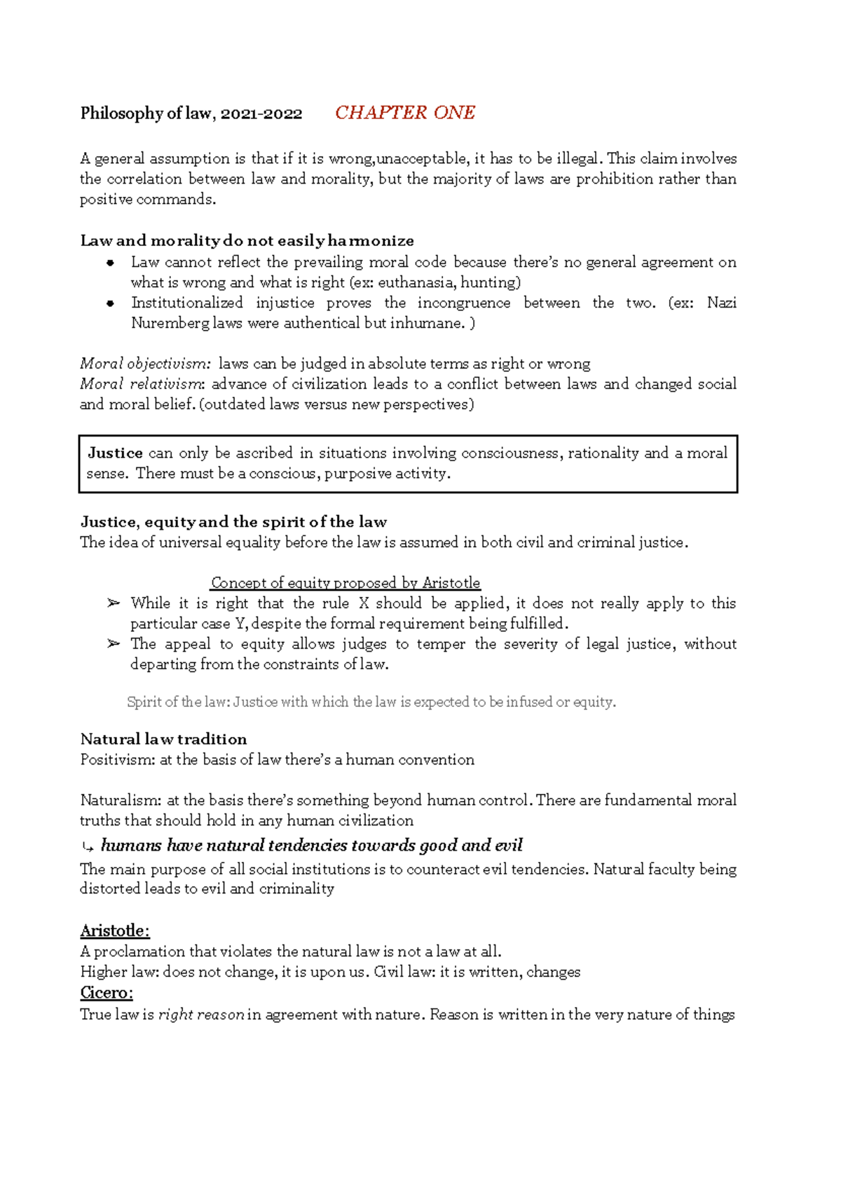 Resume of Philosophy of Law: Mark Tebbit (1st & 2nd Parts) Overview ...