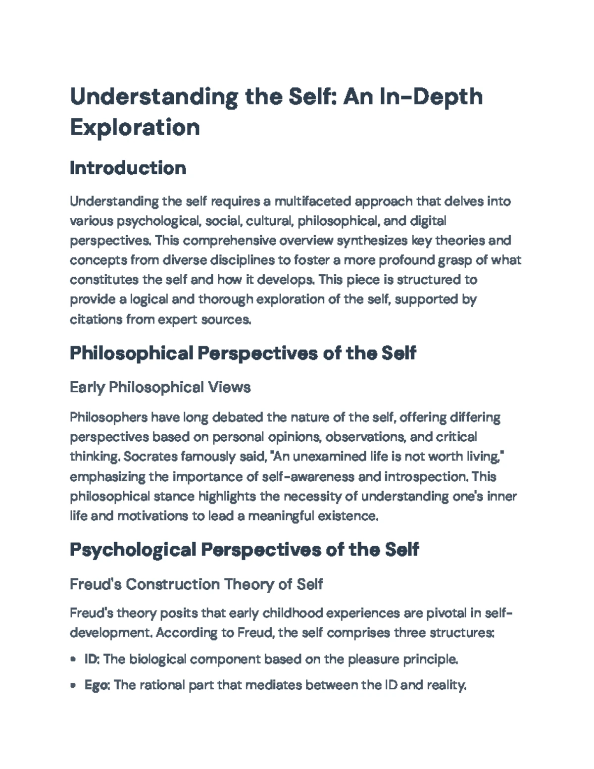 PHIL 101: Understanding the Self - Insights from Aristotle, Descartes ...