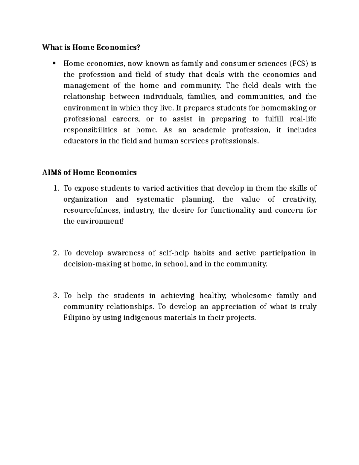 Home Eco - Understanding Family & Consumer Sciences Aims and Practices ...