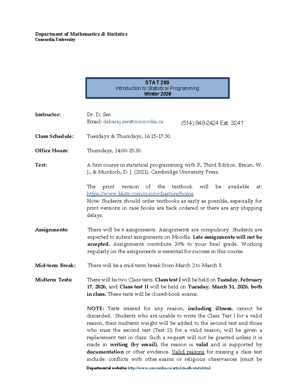 STAT 280 Winter 2026 Course Outline: Intro to Statistical Programming ...