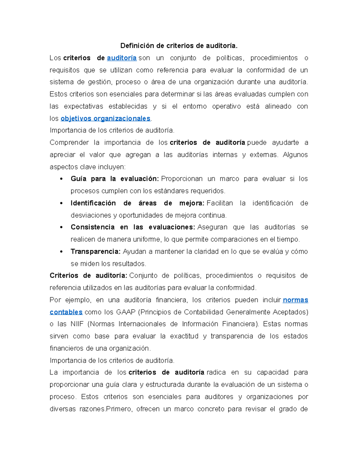 Criterios de Auditoría: Definición y Ejemplos Prácticos en ISO 9001 ...