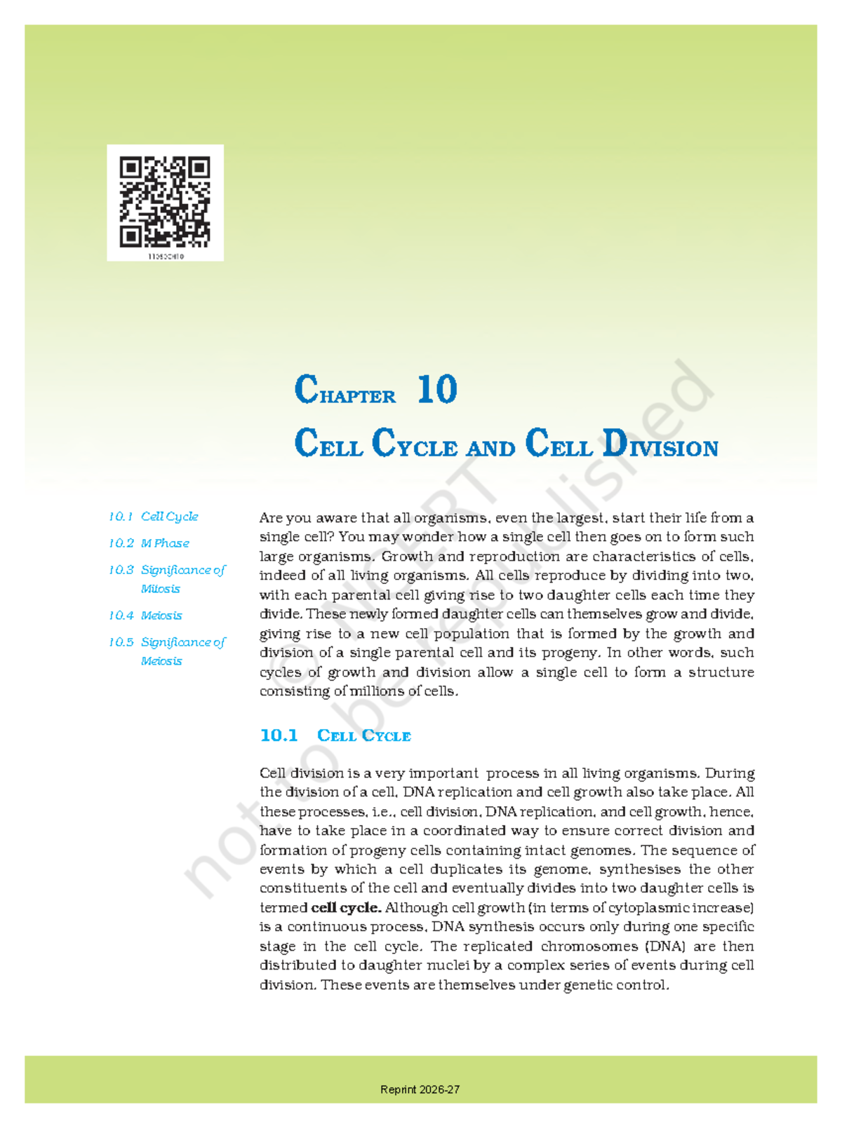 120 BIOLOGY CHAPTER 10 CELL CYCLE & DIVISION: Mitosis & Meiosis - Studocu