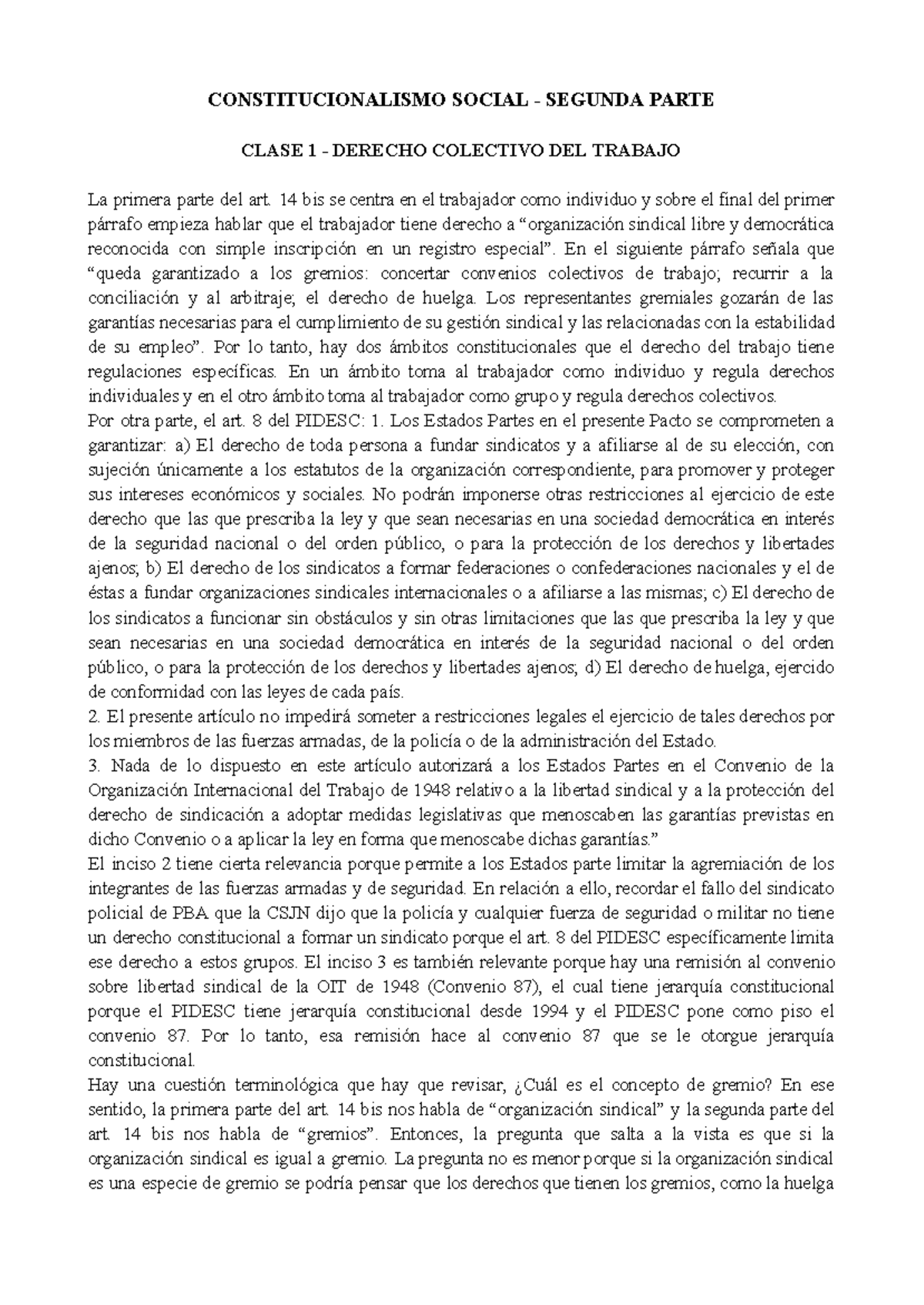 Constitucionalismo social - Segunda parte - CONSTITUCIONALISMO SOCIAL ...