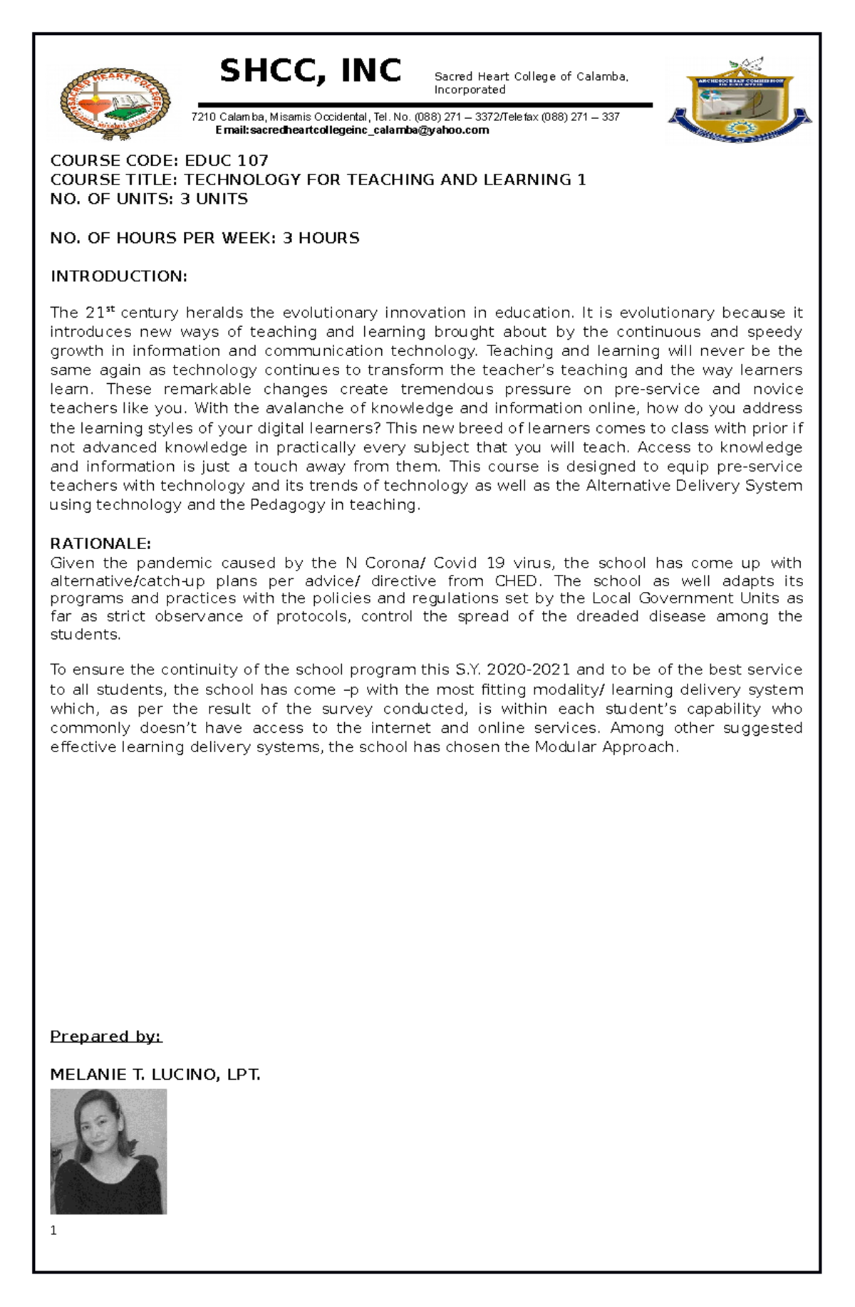Module 1 Introduction To Educational Technology Educ 107 Studocu