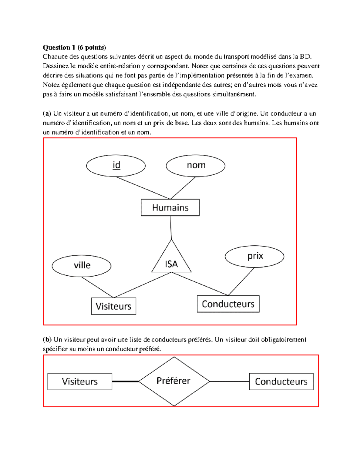 2022 Exam Mi-Session: Solutions for Database Transport Model Analysis ...