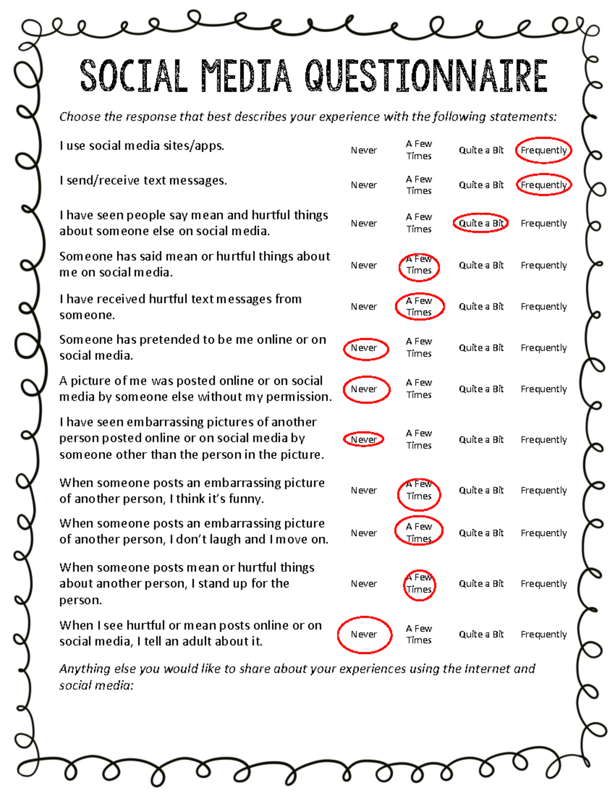 SOC 101 - Social Media Usage Experience Questionnaire - Studocu