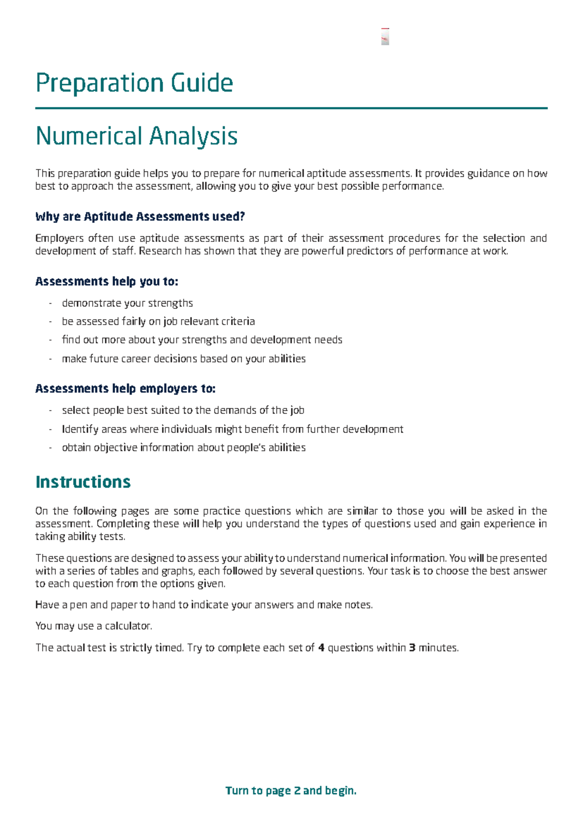 Preparation Guide for Numerical Analysis Assessments - Studocu