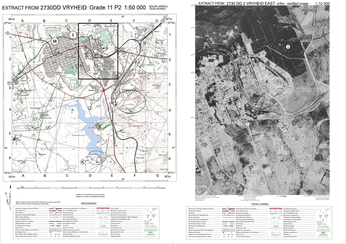 VRYHEID 2730DD Topographic Map - Grade 11 Geography Resource - Studocu