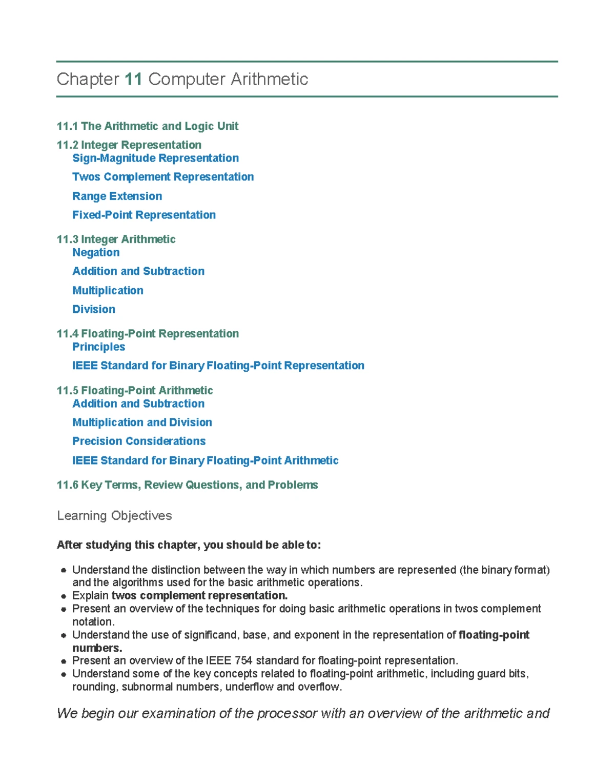 Chapter XIV - Instruction Sets; Addressing Modes and Formats - Chapter 14 Instruction Sets ...