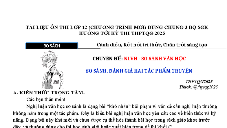 [NV12] - SO SÁNH, ĐÁNH GIÁ HAI TÁC PHẨM TRUYỆN: TÌNH MẪU TỬ TRONG VĂN ...