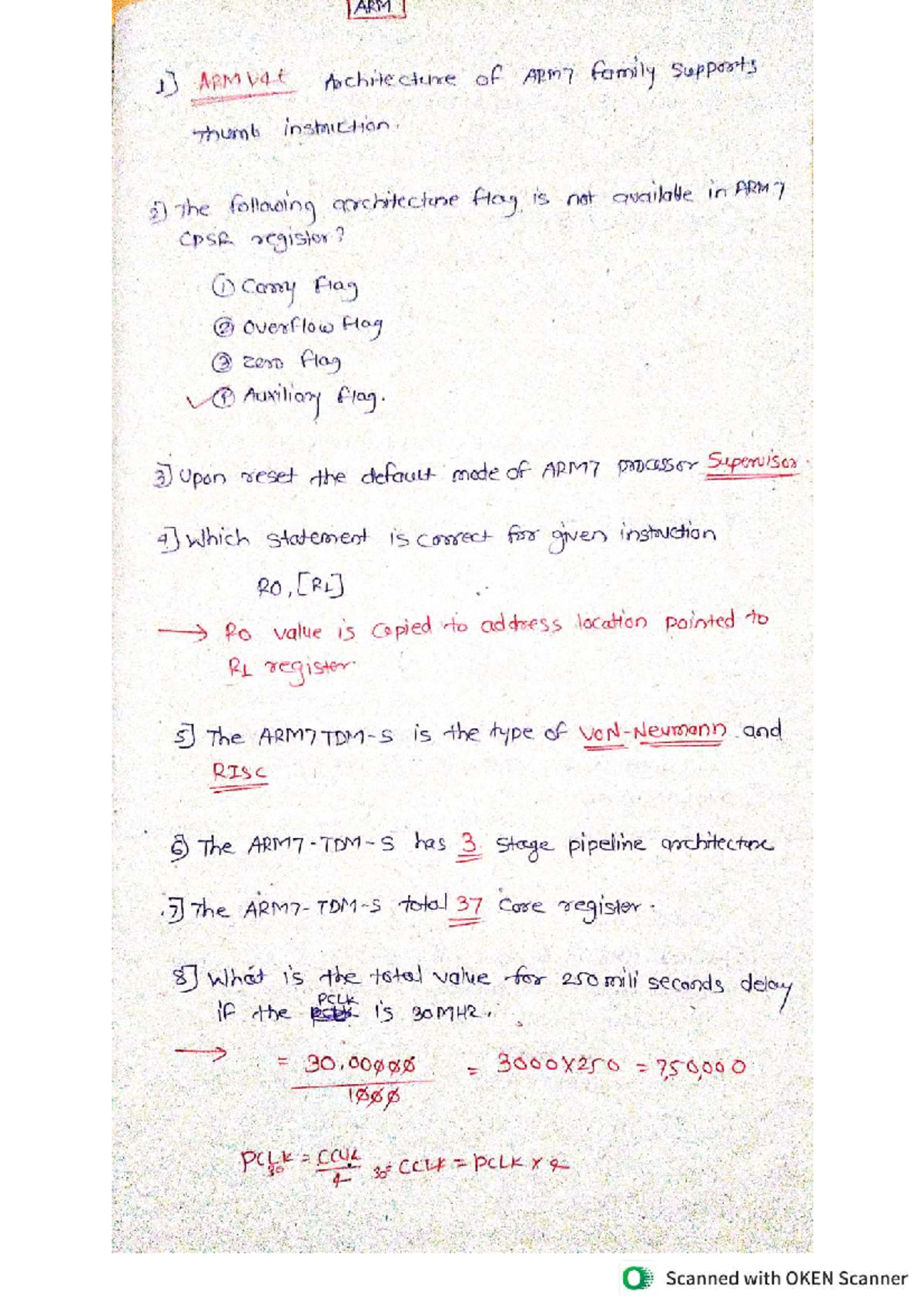 ARM7 Architecture Overview and Key Features - Th-1 Cpp - Studocu
