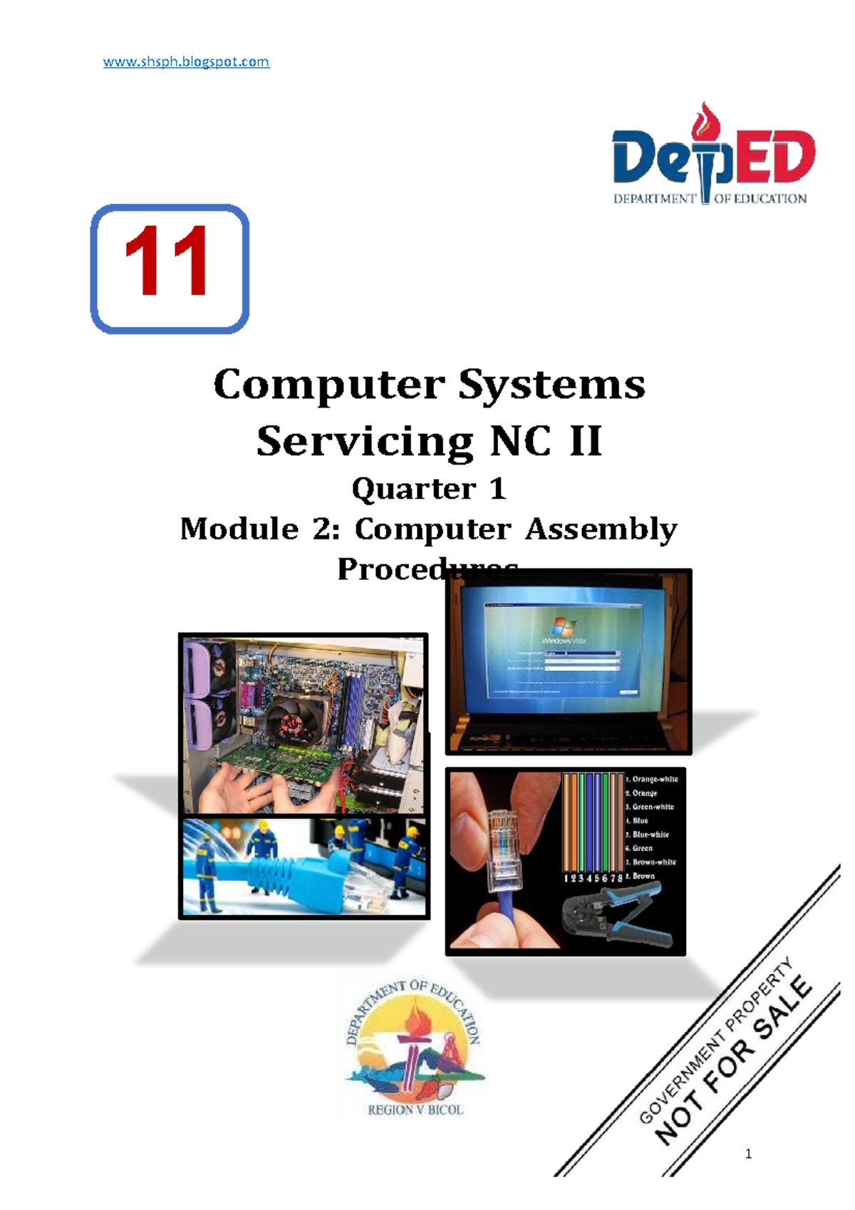 CSS G11 Module 2 Q1-1 - shsph.blogspot 1 11 Computer Systems Servicing NC II Quarter 1 Module 2 ...