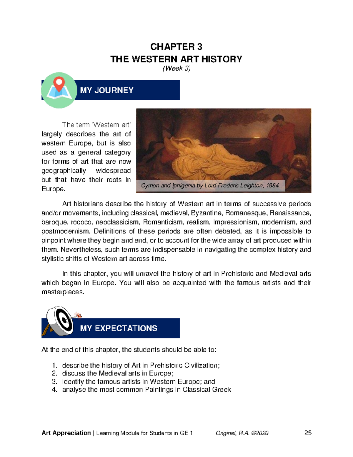 CHAPTER 3: THE WESTERN ART HISTORY (GE 1) - A Journey Through Time ...
